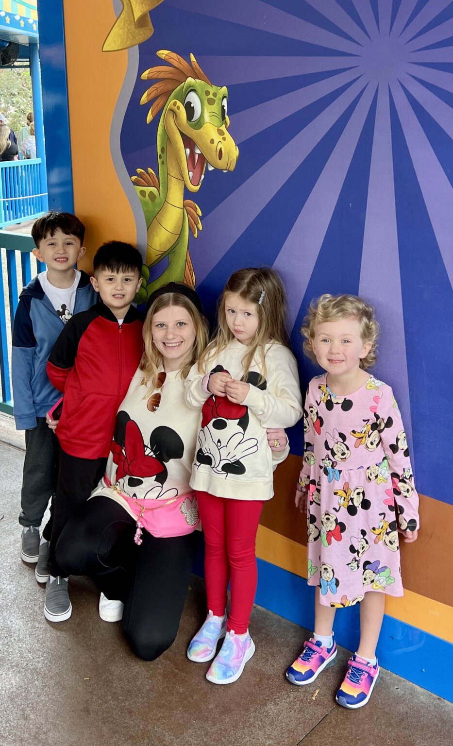 Disney ride line pic and pose! - Branch Funeral Homes